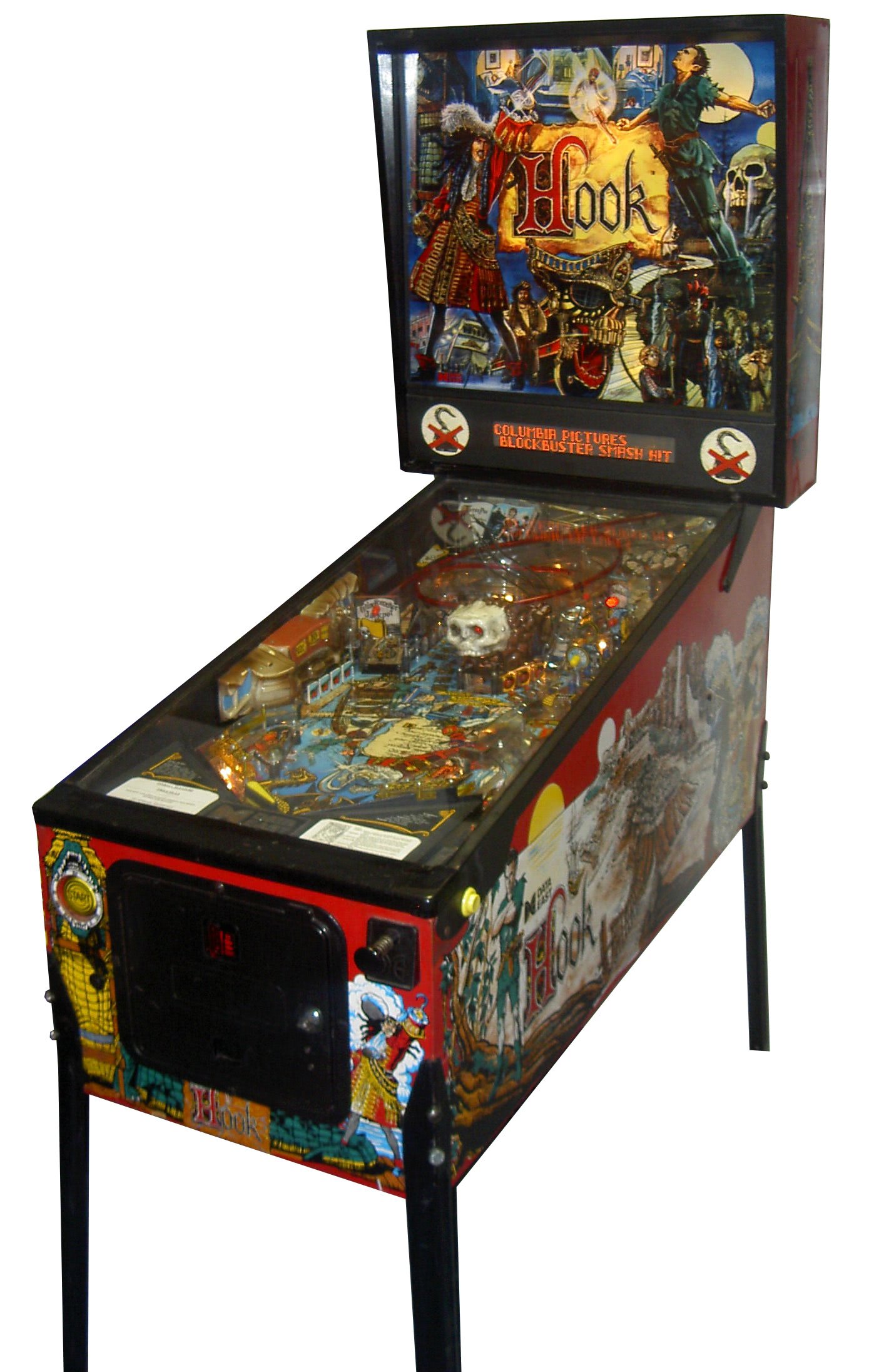 Hook pinball machine for sale - Primal Arcade LLC